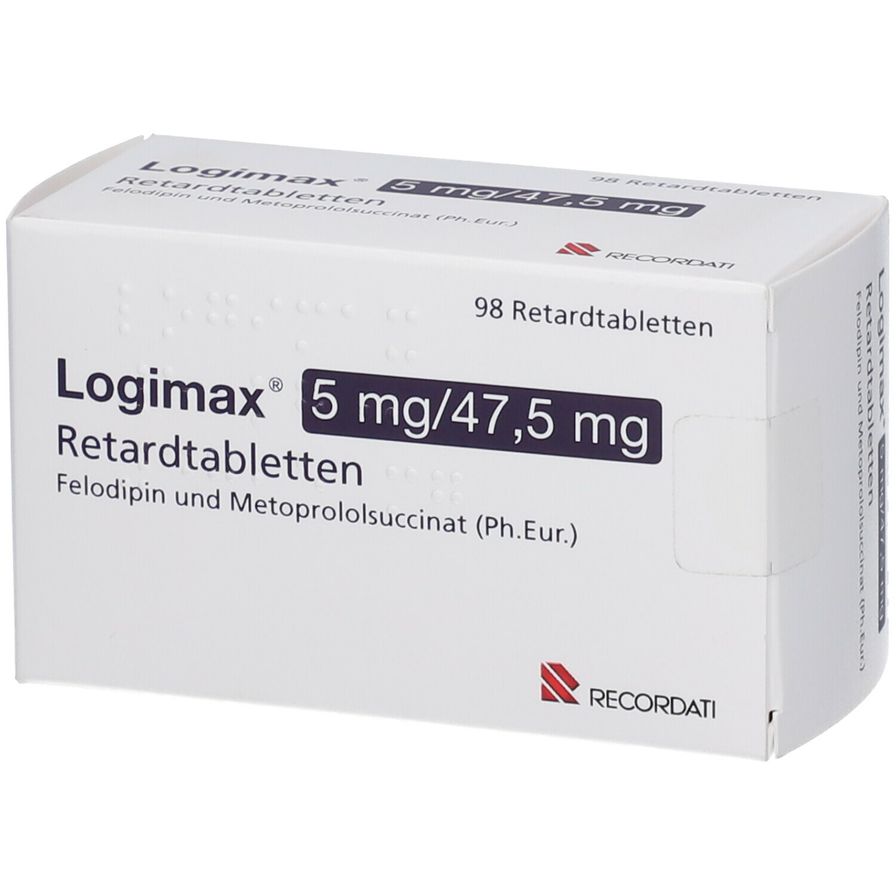 Logimax® 5 mg/47,5 mg Retard 98 St - shop-apotheke.com
