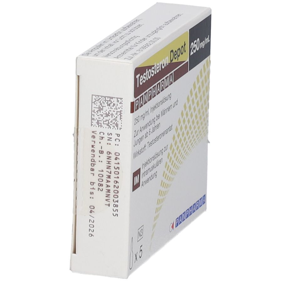 TESTOSTERON Depot PANPHARMA 250 mg/ml Inj.-L.Amp. 5x1 ml - shop ...