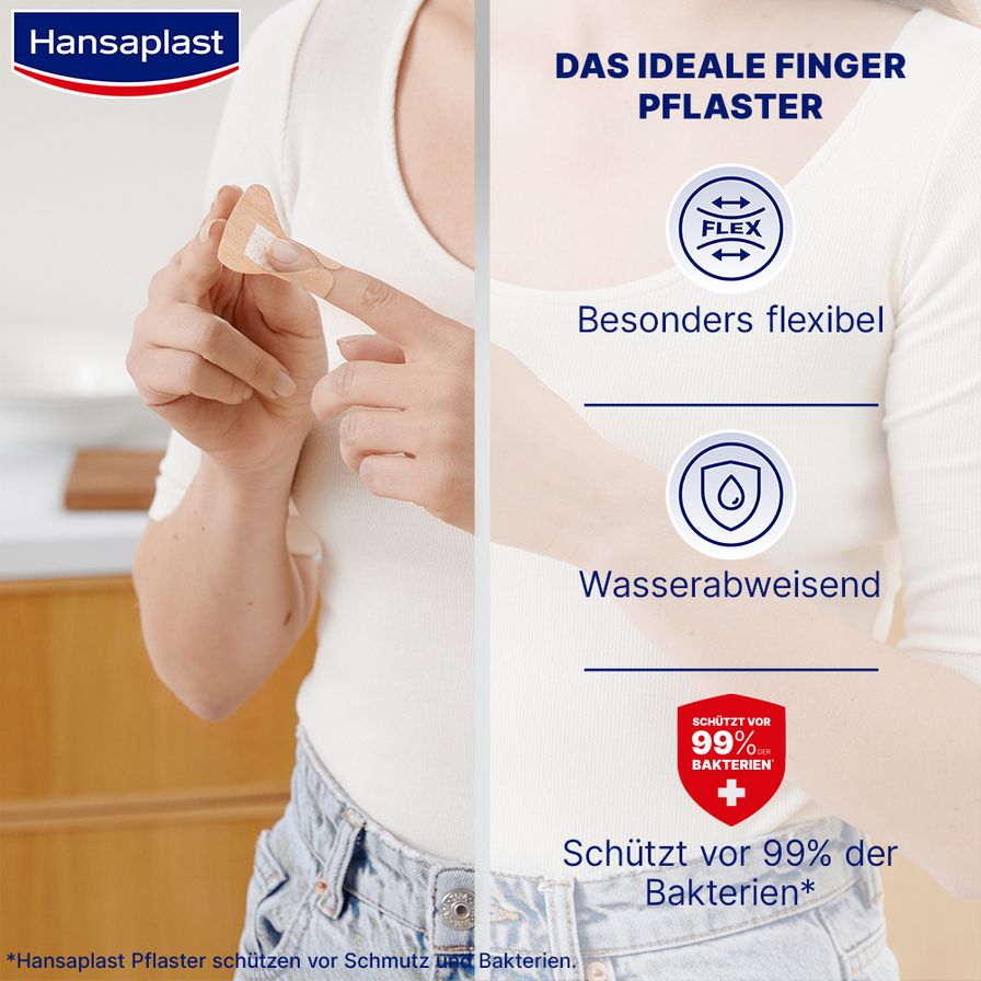 Hansaplast Elastic Fingerkuppenpflaster Strips 10 St - shop-apotheke.com