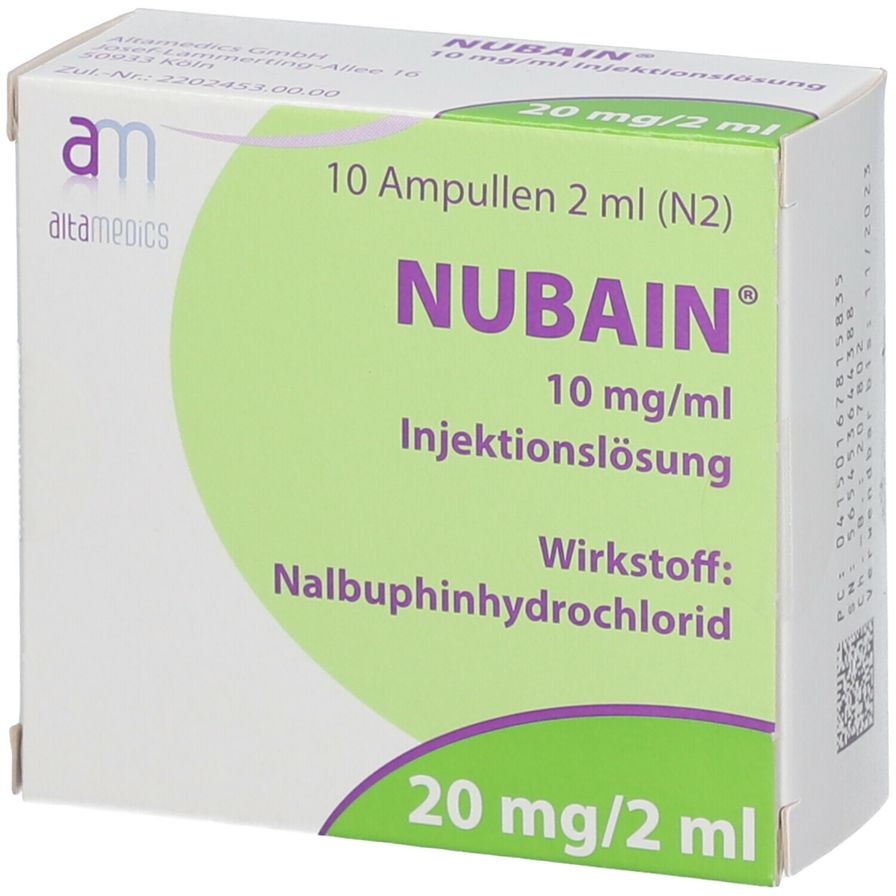 Nubain® 10 mg/ml 10x2 ml - shop-apotheke.com