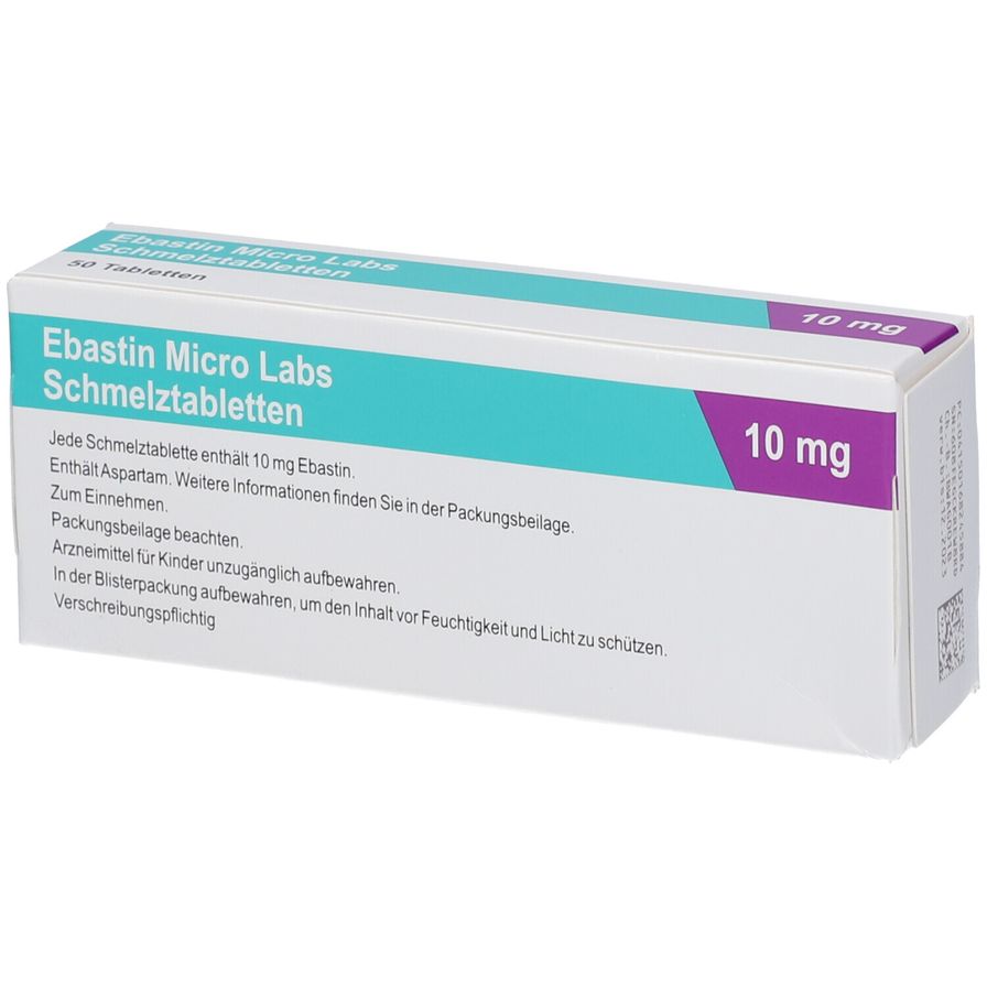 EBASTIN Micro Labs 10 mg Schmelztabletten 50 St - shop-apotheke.com