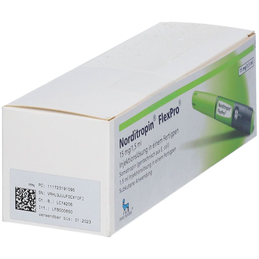NORDITROPIN FlexPro 15 mg/1,5 ml Inj.-L.i.e.F.Pen 5x1,5 ml - shop-apotheke.com