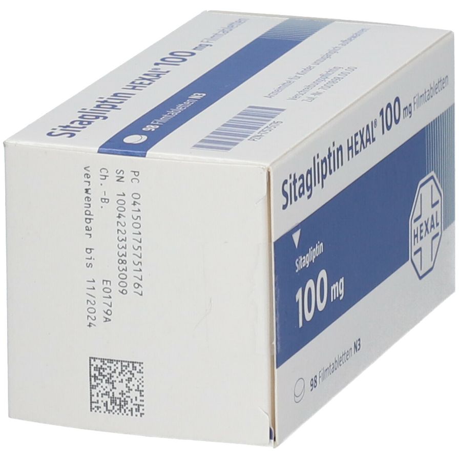 SITAGLIPTIN HEXAL 100 mg Filmtabletten 98 St - shop-apotheke.com