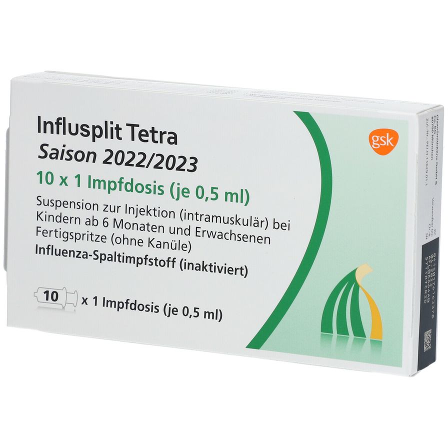 INFLUSPLIT Tetra 2022/2023 Inj.-Susp.i.e.Fertigsp. 10x0,5 ml - shop ...