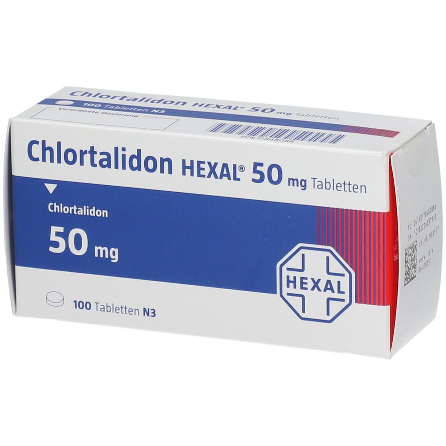 CHLORTALIDON HEXAL 50 mg Tabletten 100 St - shop-apotheke.com