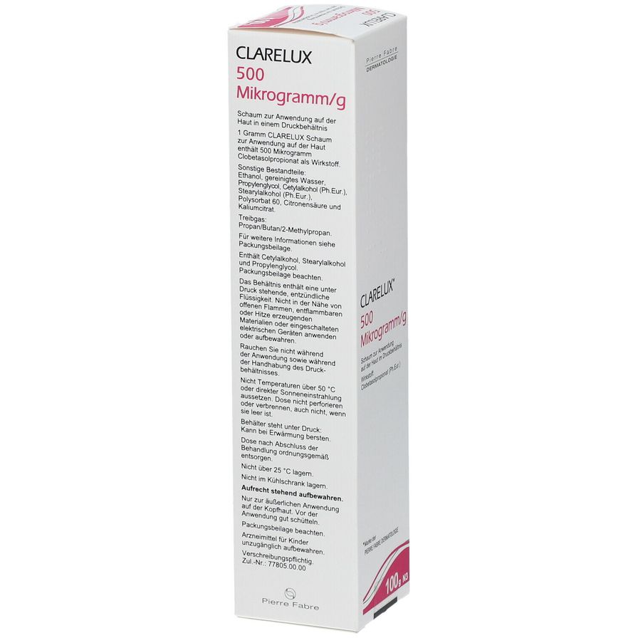 CLARELUX 500 µg/g Schaum z.Anwendung a.d.Haut 100 g - shop-apotheke.com