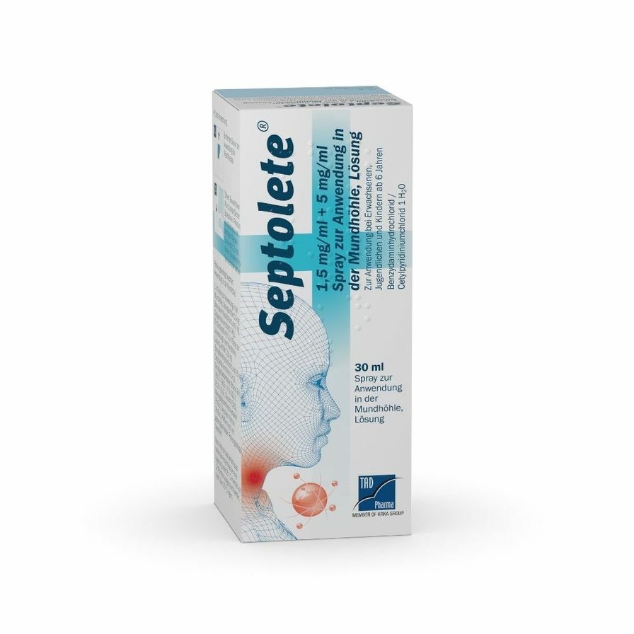 Septolete® 1,5 mg/ml+5 mg/ml Spray 30 ml - shop-apotheke.com