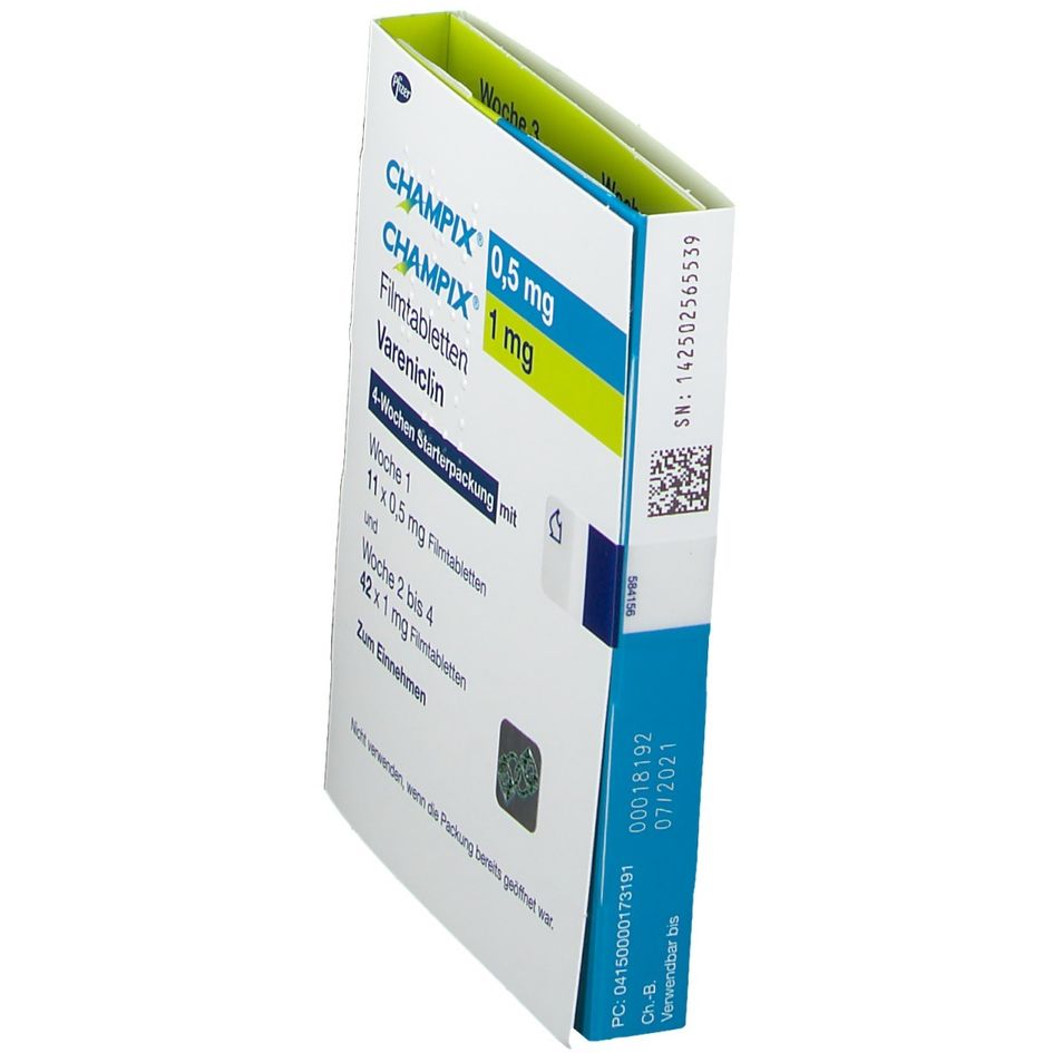 Champix® 0,5 mg/1 mg 53 St - shop-apotheke.com