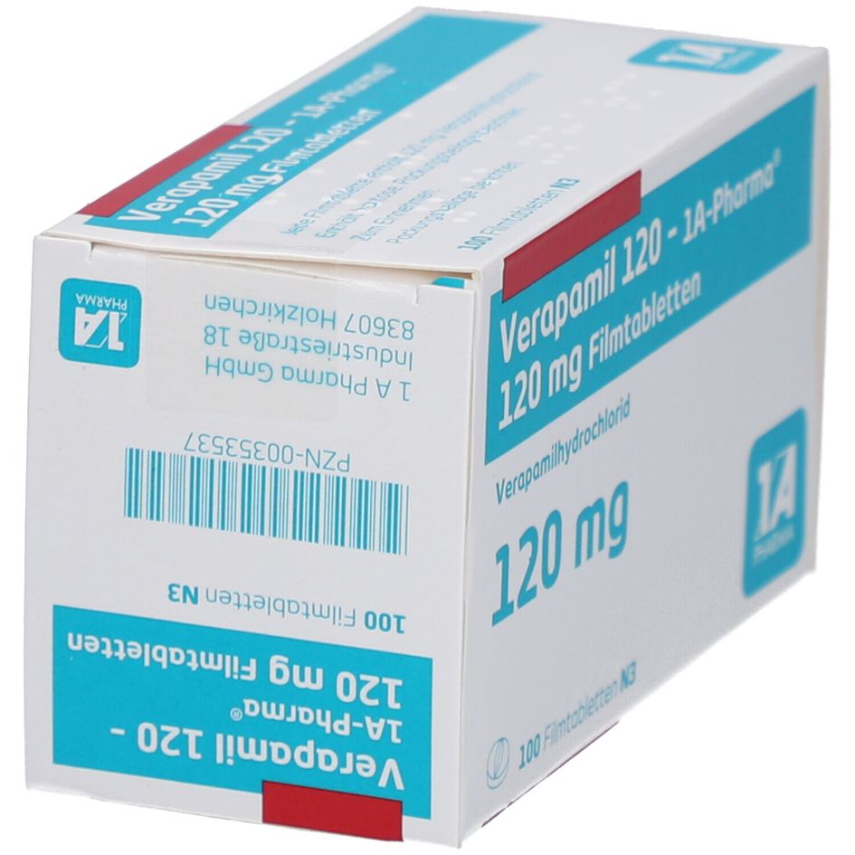 Verapamil 120 - 1 A Pharma® 100 St - shop-apotheke.com
