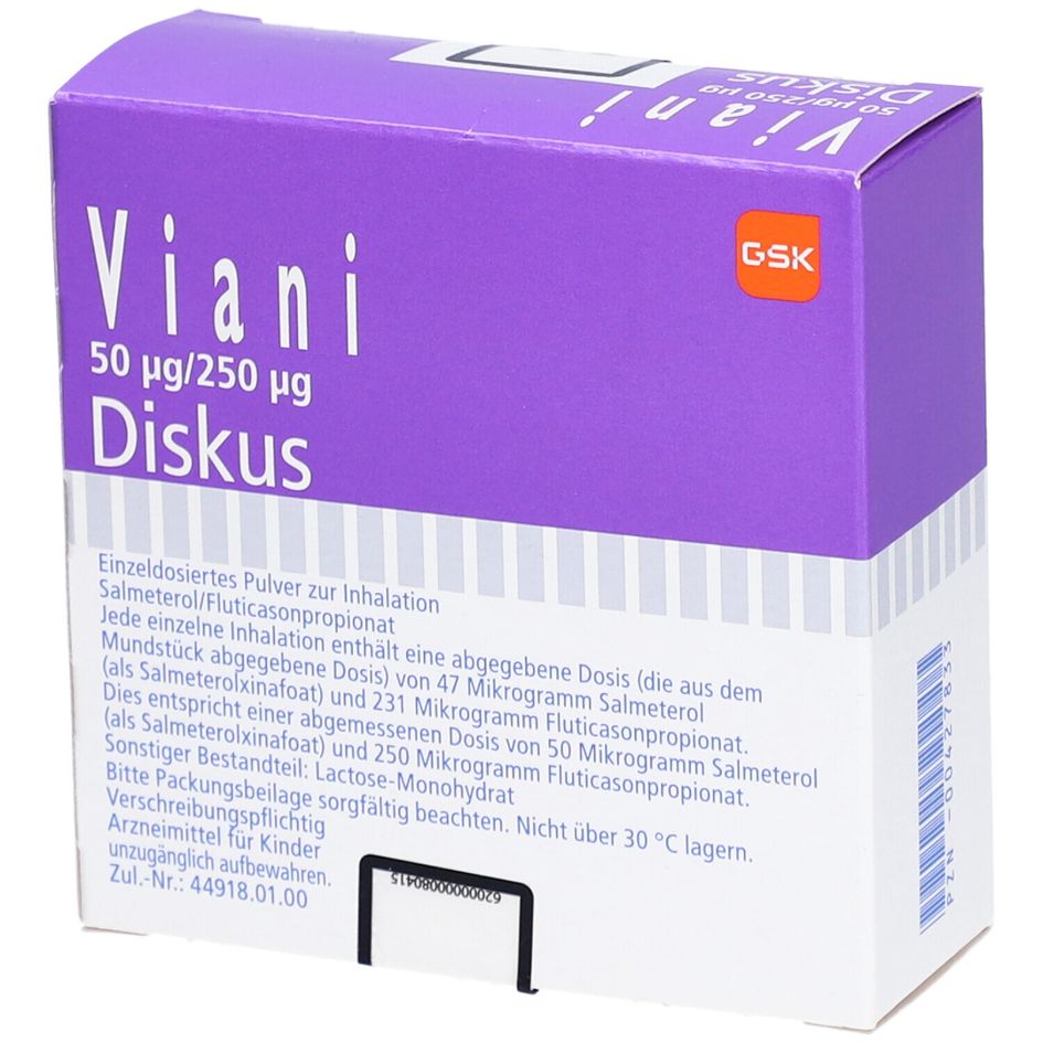 Viani® 50 ug/250 ug Diskus® 60 St - shop-apotheke.com