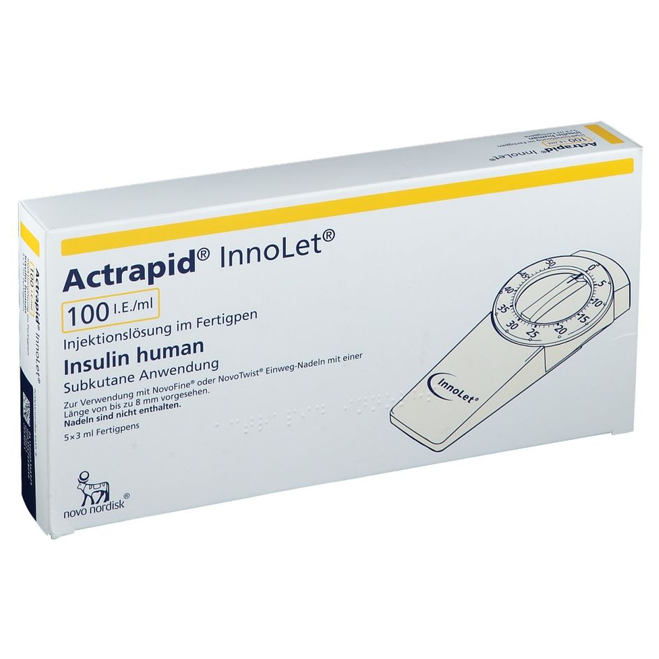 Actrapid® InnoLet® 100 I.E./ml 5x3 ml - shop-apotheke.com