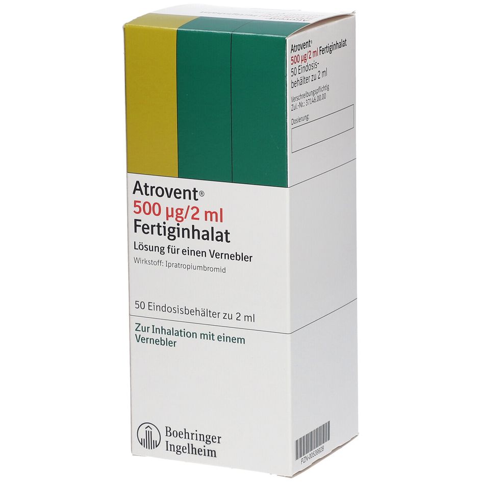 Atrovent® 500 ug/2 ml Fertiginhalat 50x2 ml - shop-apotheke.com