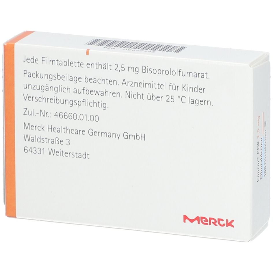 Concor® COR 2,5 mg 100 St - shop-apotheke.com