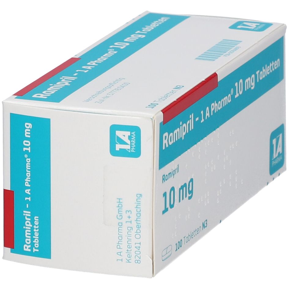 Ramipril - 1 A Pharma® 10 mg 100 St - shop-apotheke.com