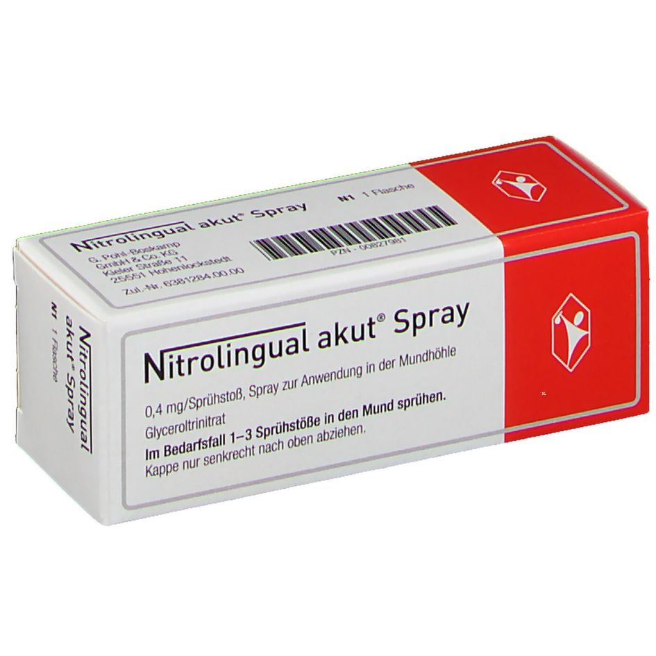 Nitrolingual akut Spray (23,2 Voll.%-Alkohol.) 11,8 g - shop-apotheke.com