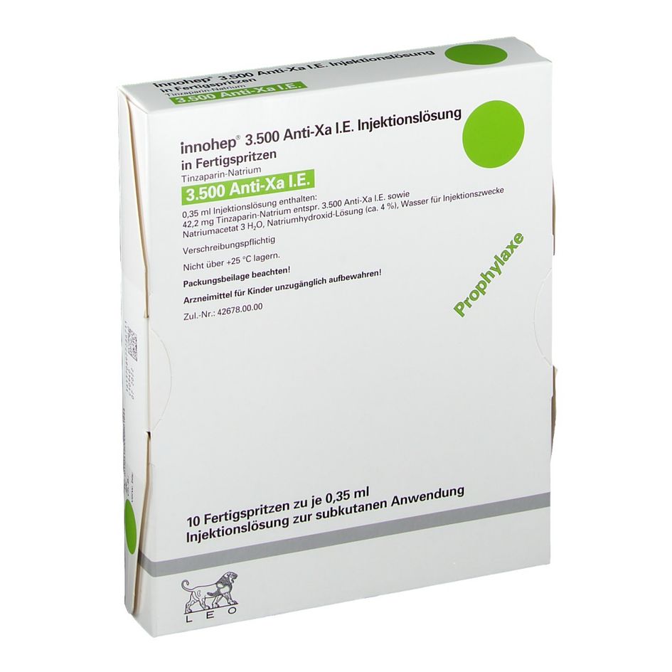 Innohep® 3.500 Anti-Xa I.E. 0,35 ml 10x0,35 ml - shop-apotheke.com