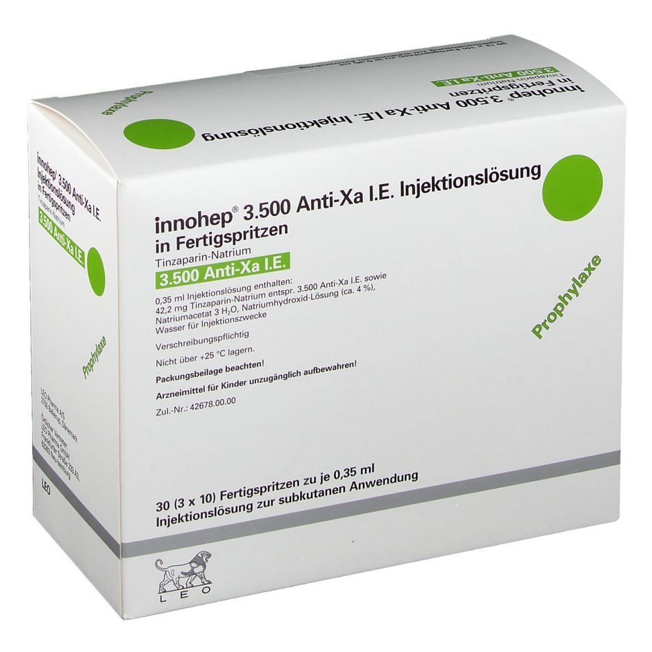 Innohep® 3.500 Anti-Xa I.E. 0,35 ml 30x0,35 ml - shop-apotheke.com