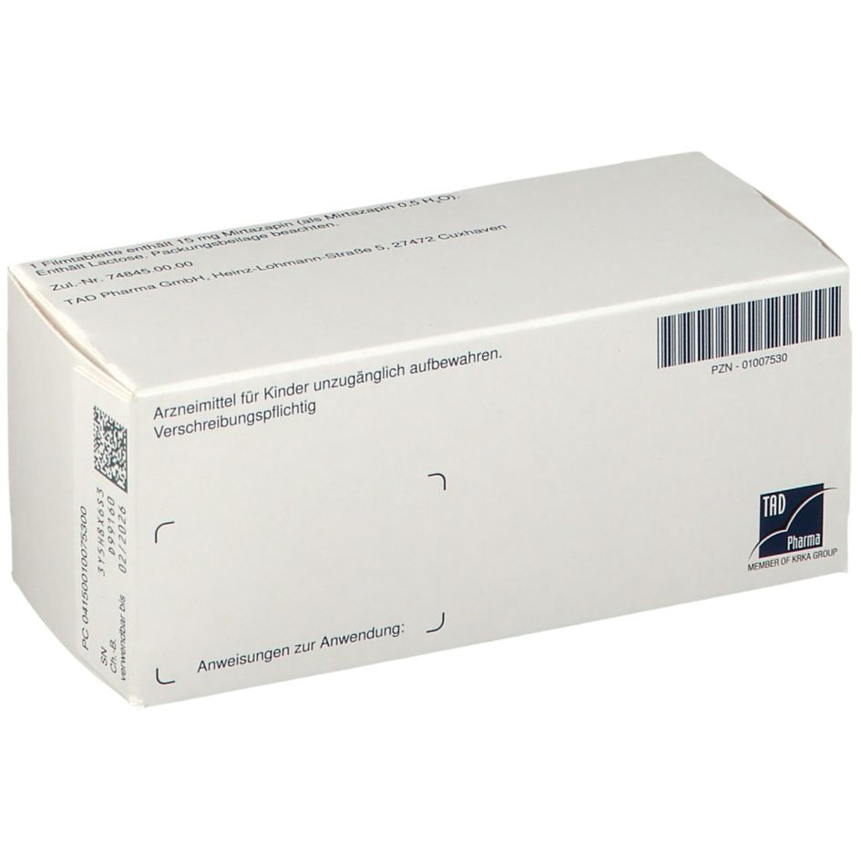 Mirta TAD® 15 mg 100 St - shop-apotheke.com