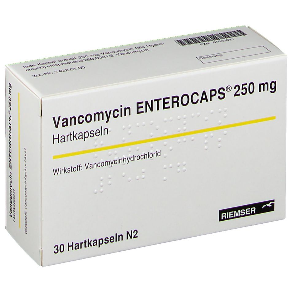 Vancomycin ENTEROCAPS® 250 mg 30 St - shop-apotheke.com