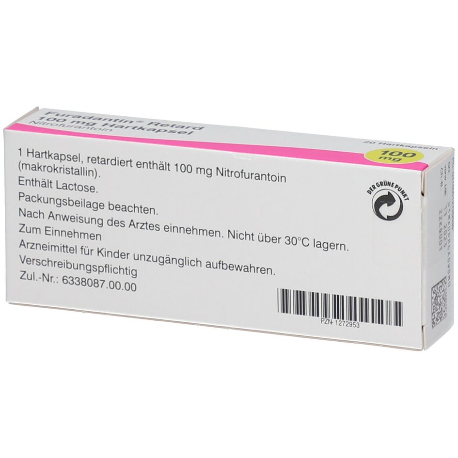 Furadantin® Retard 100 mg 20 St - shop-apotheke.com