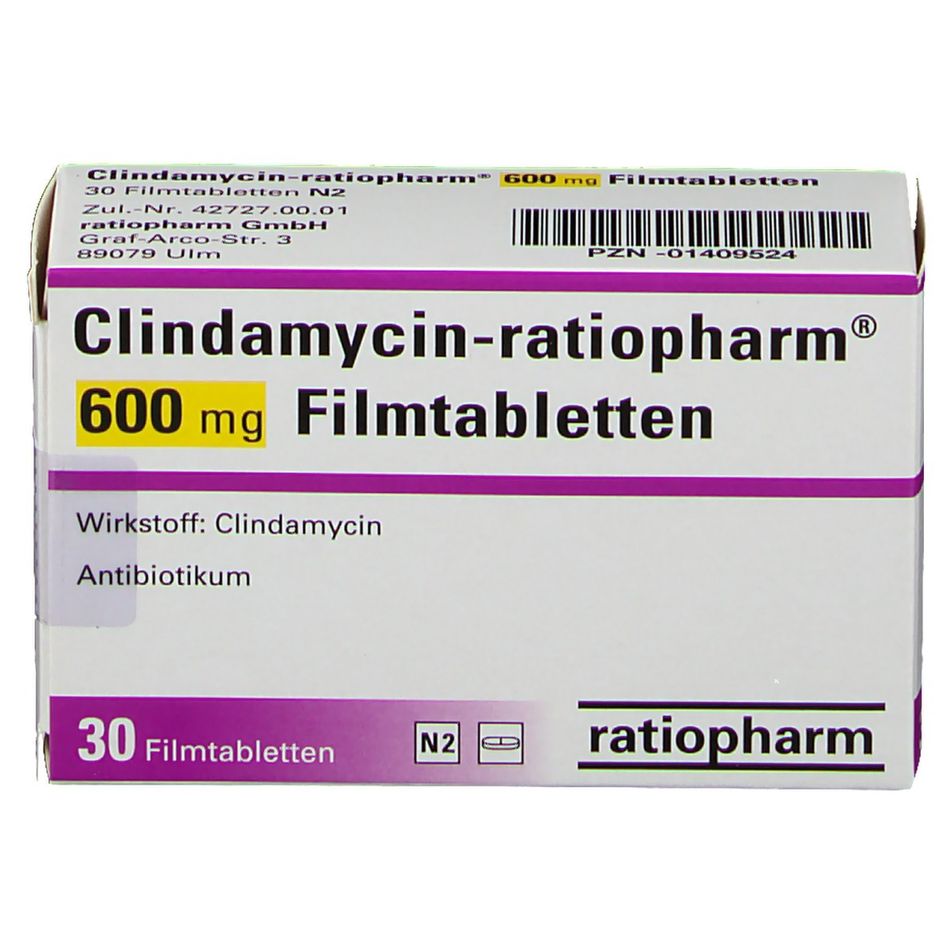 Clindamycin-ratiopharm® 600 mg 30 St - shop-apotheke.com