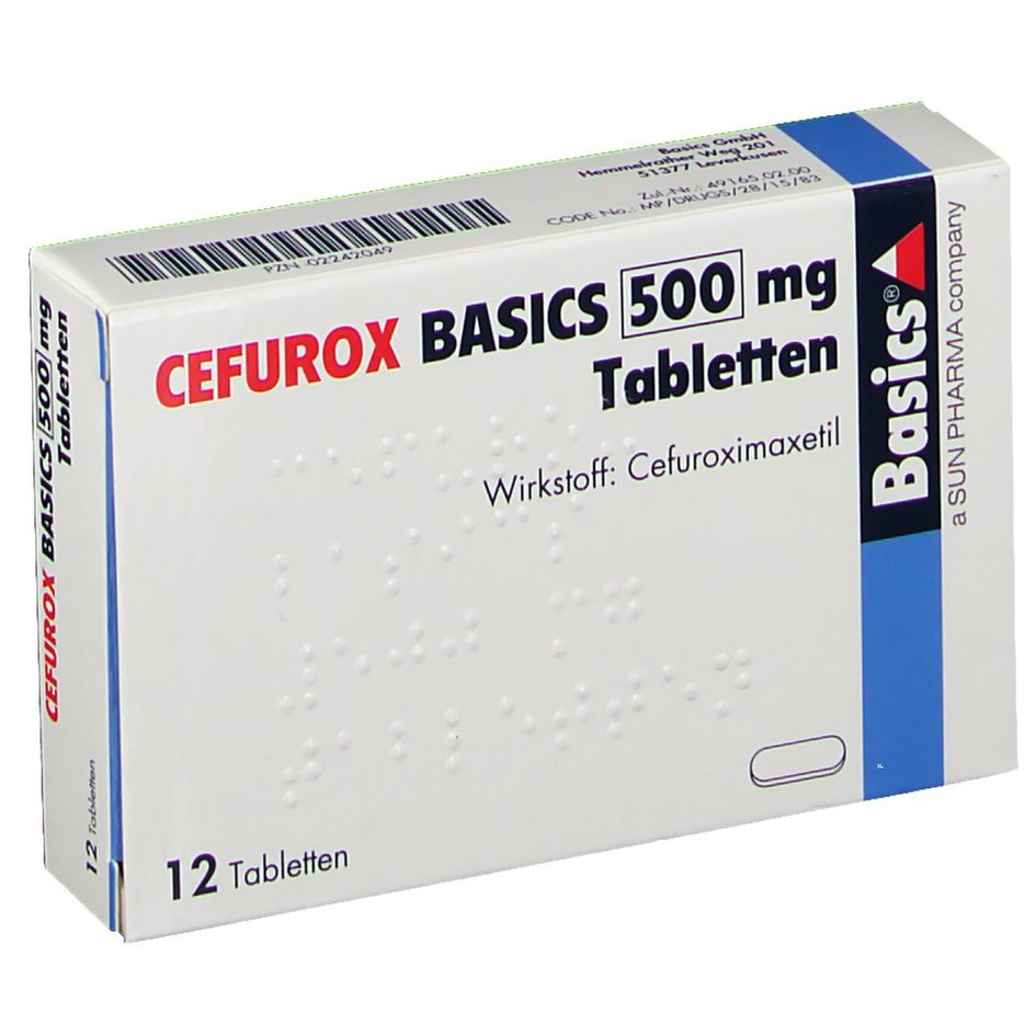 CEFUROX BASICS 500 mg 12 St - shop-apotheke.com