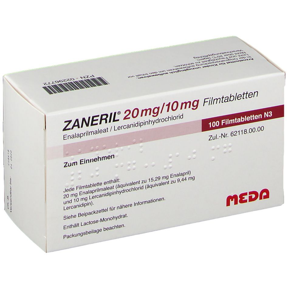 Zaneril 20 mg/10 mg Filmtabletten 100 St - shop-apotheke.com