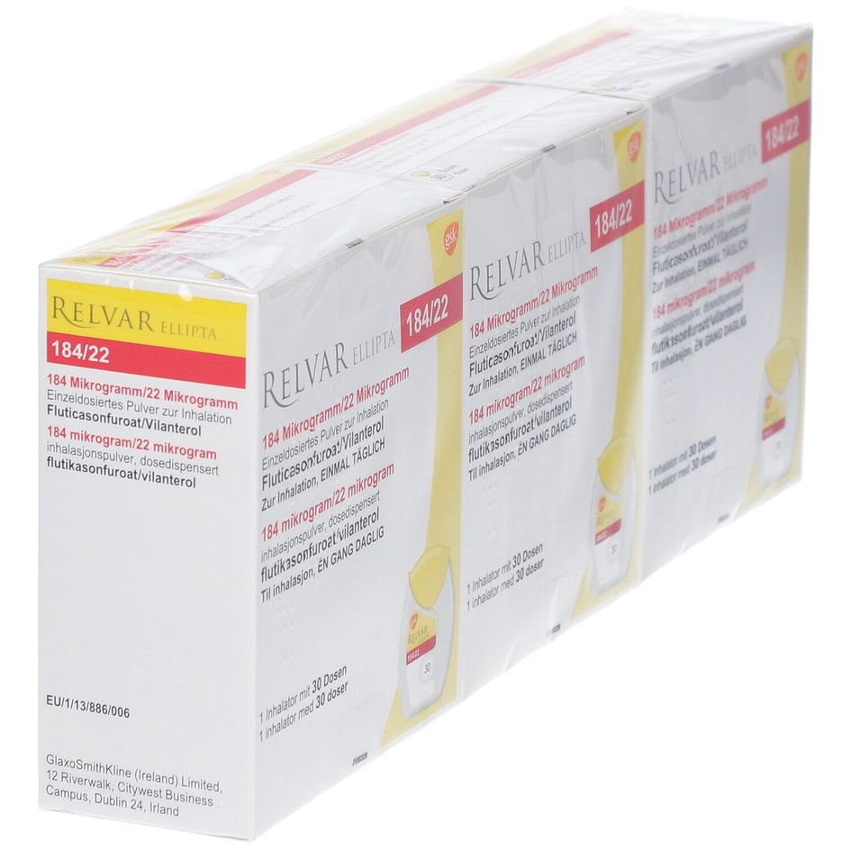 RELVAR® ELLIPTA® 184 Mikrogramm/22 Mikrogramm 3x30 St - shop-apotheke.com