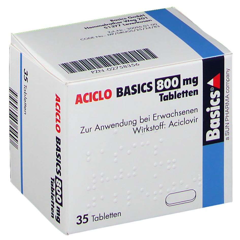 ACICLO BASICS 800 mg 35 St - shop-apotheke.com