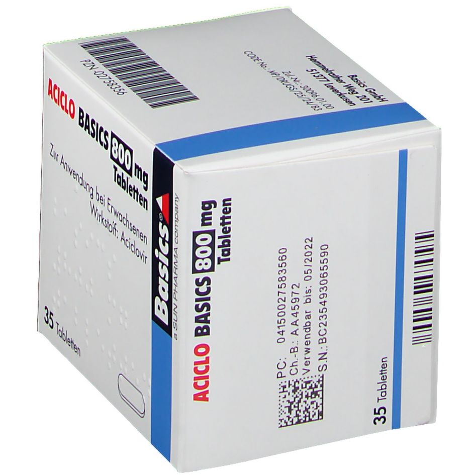 ACICLO BASICS 800 mg 35 St - shop-apotheke.com