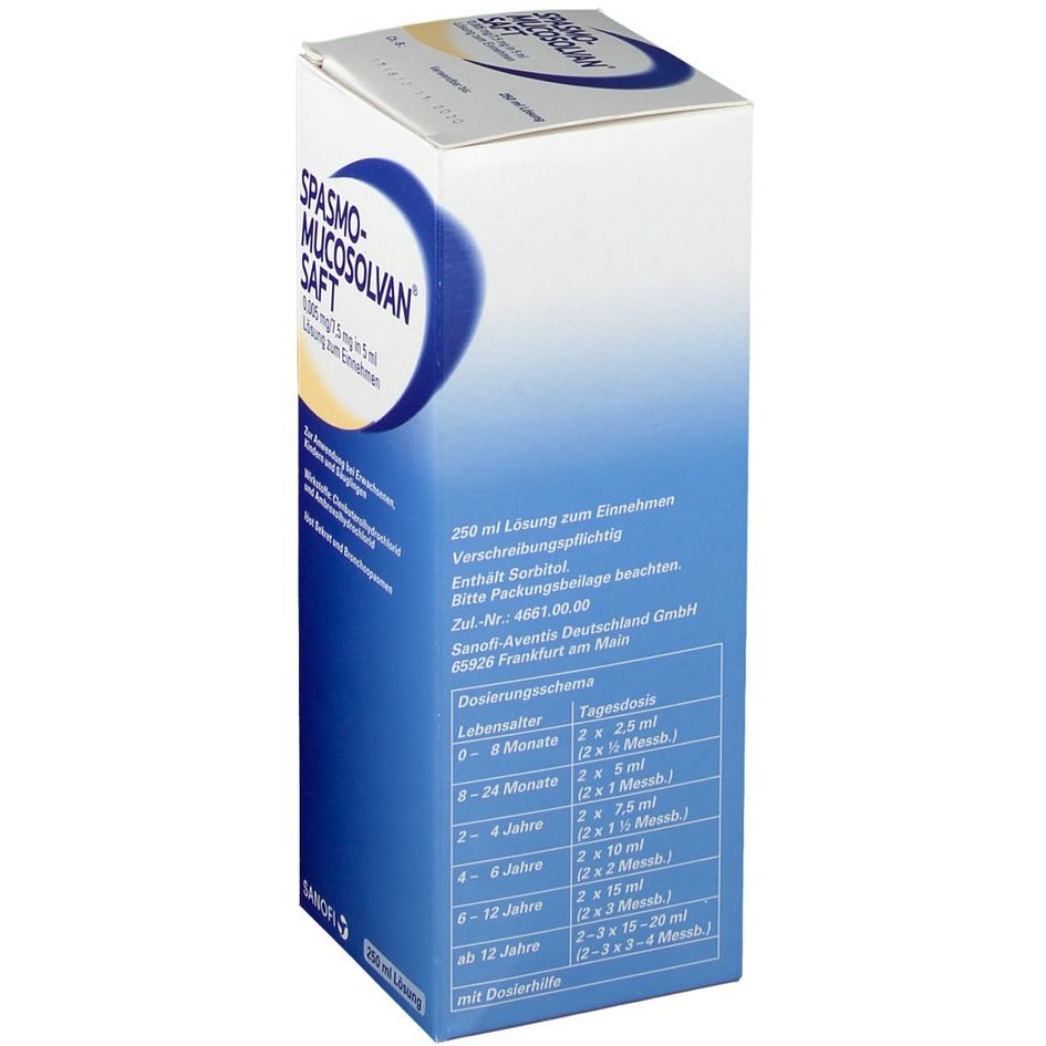 SPASMO - MUCOSOLVAN® Saft 250 ml - shop-apotheke.com