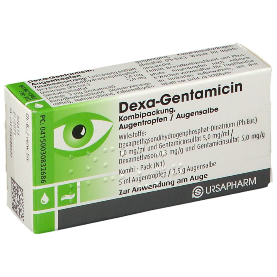 Dexa-Gentamicin Kombipackung AUgentropfen + Augensalbe 1 St - shop ...