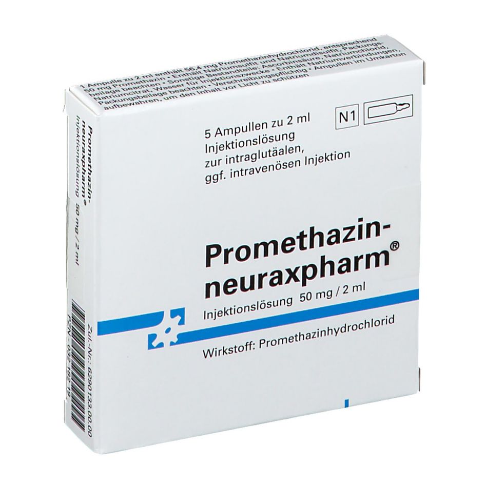 Promethazin-neuraxpharm® 50 mg/2 ml 5x2 ml - shop-apotheke.com