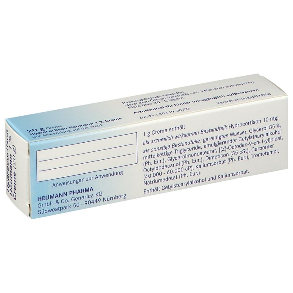 Hydrocortison Heumann 1% Creme 20 g - shop-apotheke.com