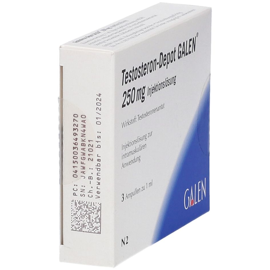 Testosteron-Depot GALEN® 250 mg 3x1 ml - shop-apotheke.com