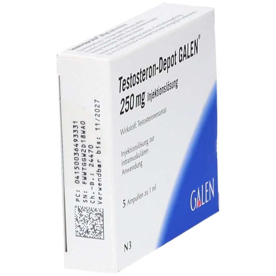 Testosteron-Depot GALEN® 250 mg 5x1 ml - shop-apotheke.com