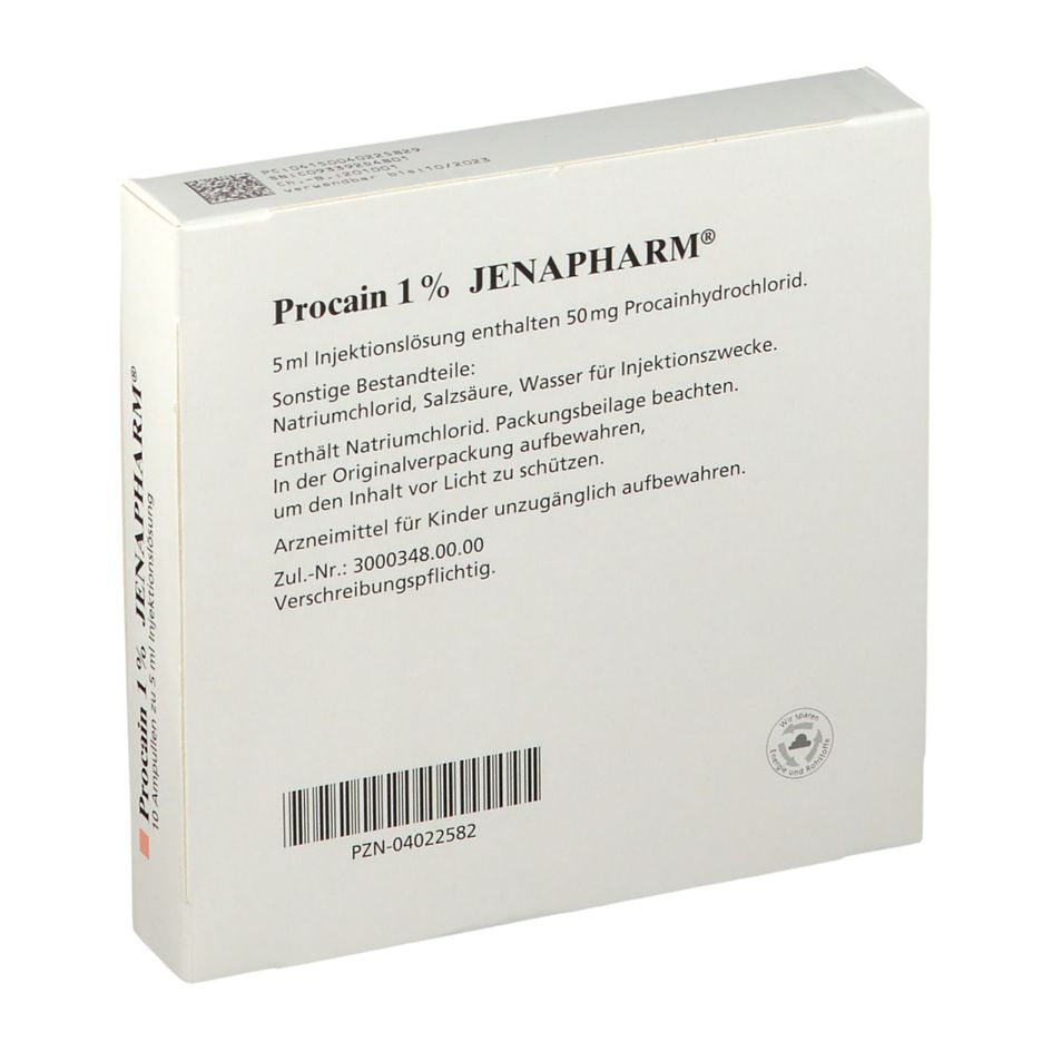 Procain 1% JENAPHARM® 10x5 ml - shop-apotheke.com