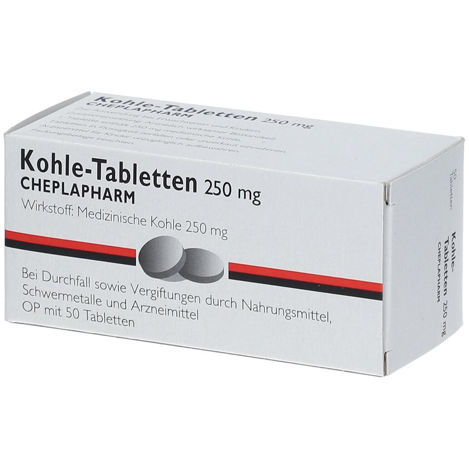 Kohle-Tabletten 250 mg 50 St - shop-apotheke.com