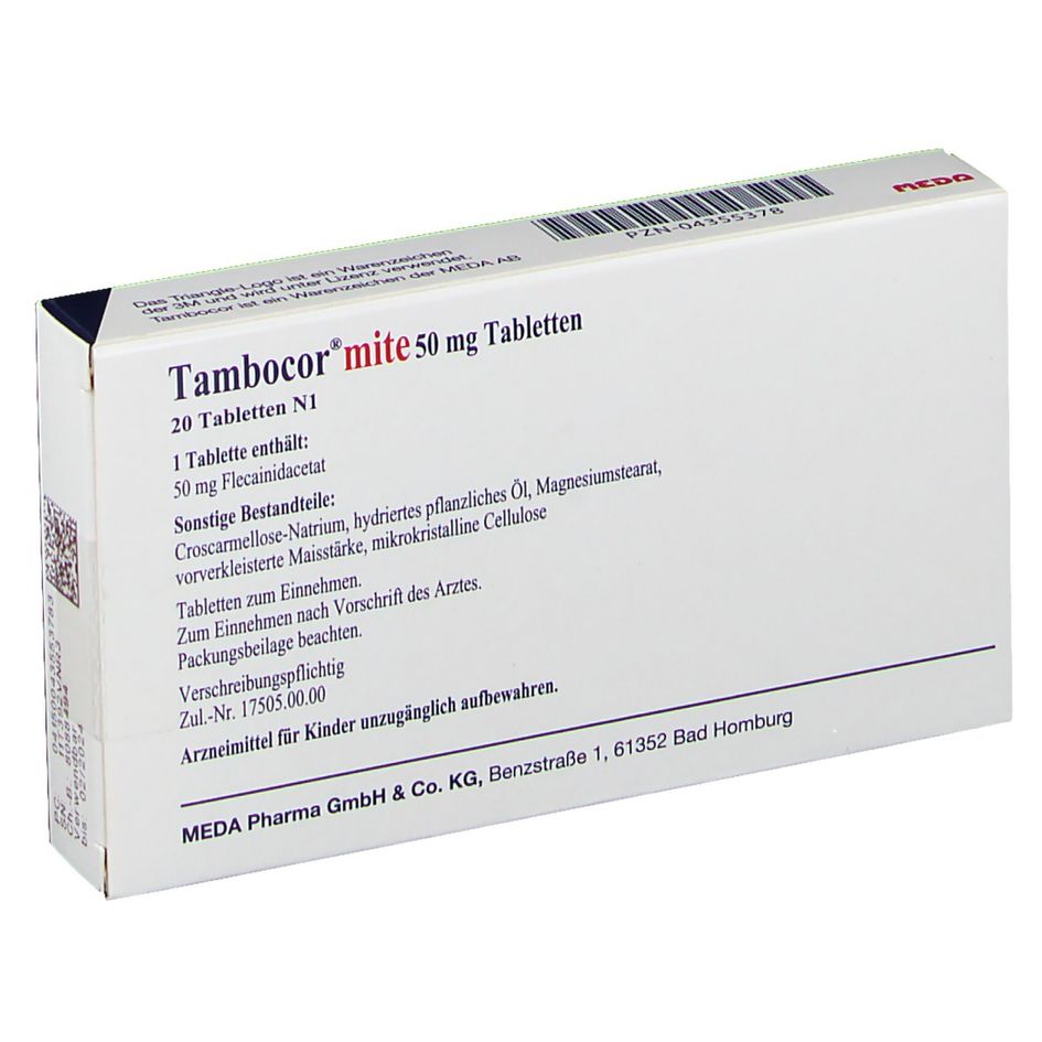 Tambocor® mite 50 mg 20 St - shop-apotheke.com