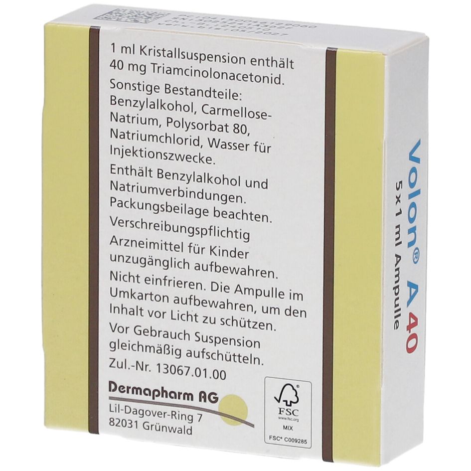 Volon®A 40 Ampullen 5x1 ml - shop-apotheke.com