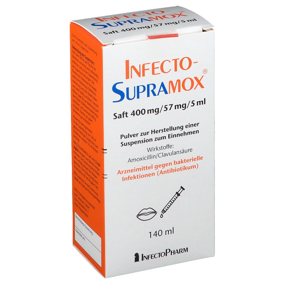 InfectoSupramox® 400 mg/57 mg/5 ml 140 ml - shop-apotheke.com