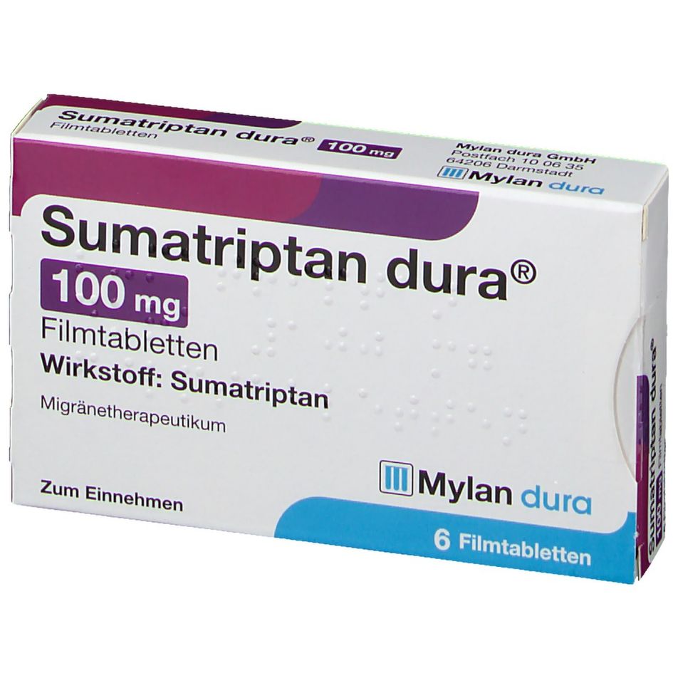 Sumatriptan dura® 100 mg 6 St - shop-apotheke.com