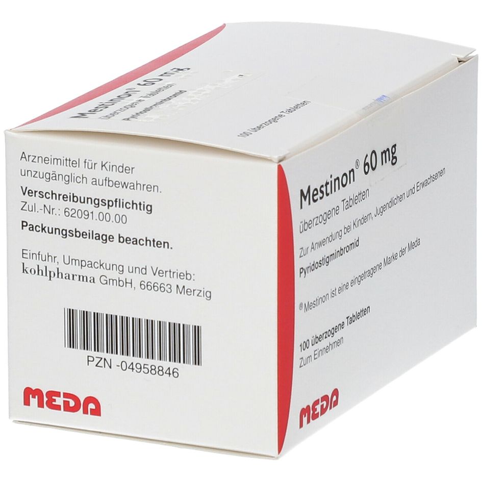 MESTINON 60 mg überzogene Tabletten 100 St - shop-apotheke.com