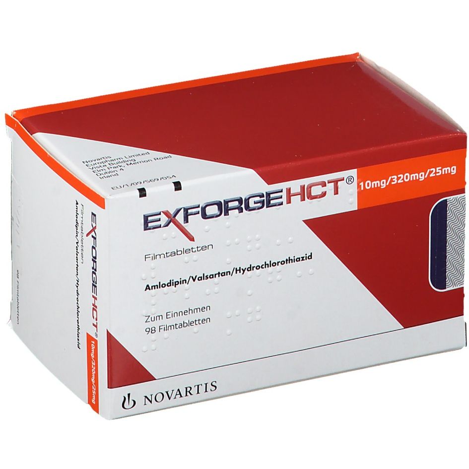 Exforge® HCT 10 mg/320 mg/25 mg 98 St - shop-apotheke.com