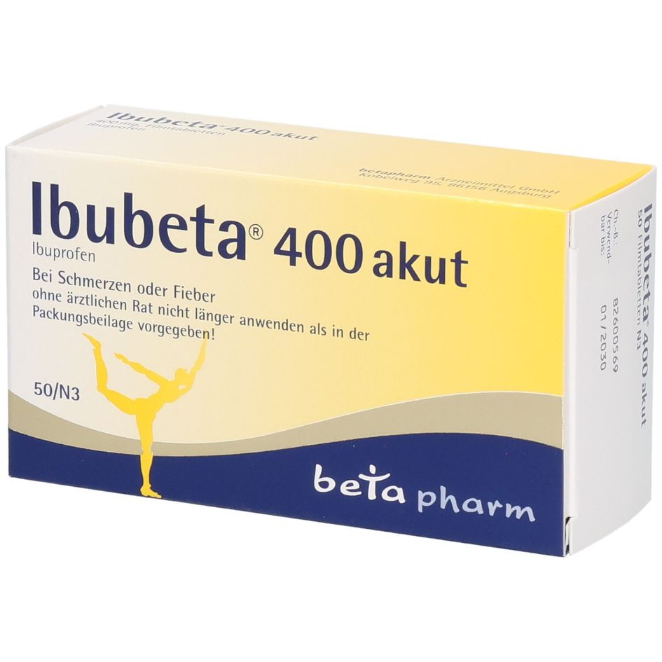 Ibubeta® 400 akut 50 St - shop-apotheke.com