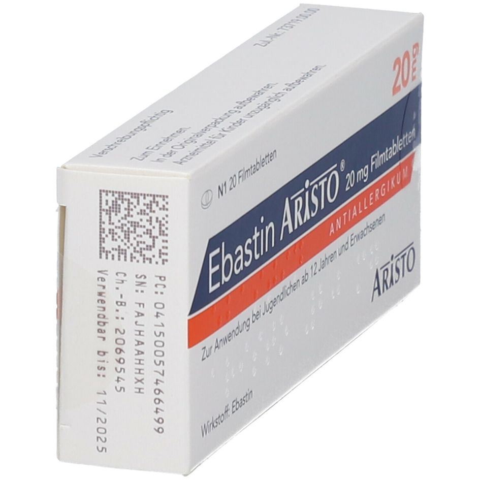 Ebastin Aristo® 20 mg 20 St - shop-apotheke.com