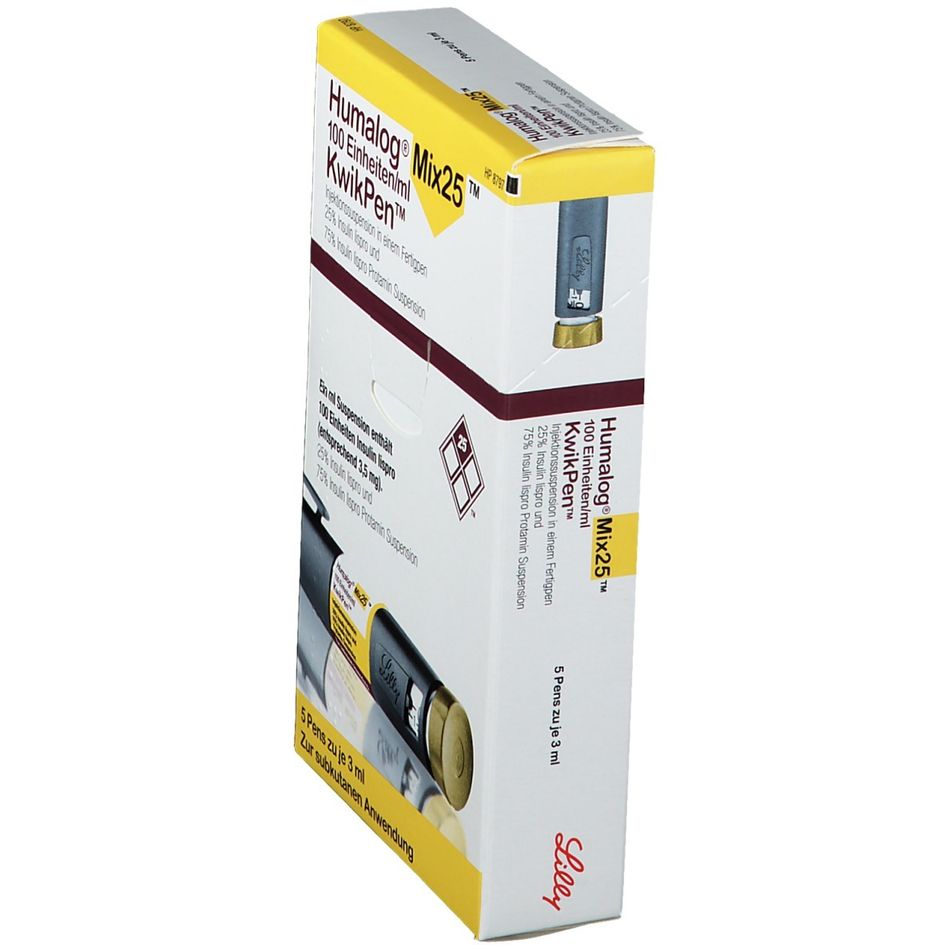 Humalog® Mix25™ 100 Einheiten/ml KwikPen™ 5 St - shop-apotheke.com