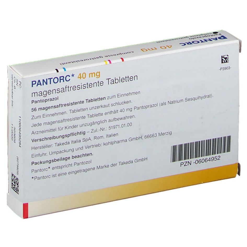 PANTORC 40 mg magensaftresistente Tabletten 56 St - shop-apotheke.com