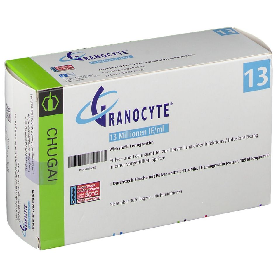 Granocyte® 13 Millionen IE/ml 5 St - shop-apotheke.com