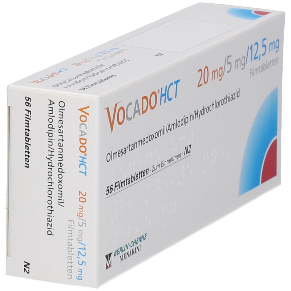 Vocado®HCT 20 mg/5 mg/12,5 mg 56 St - shop-apotheke.com